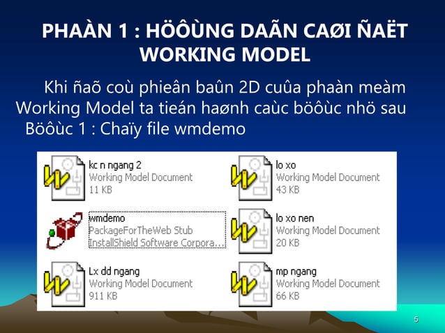 HD su dung phan mem WORKING MODEL de mo phong cachien tuong vat li.ppt