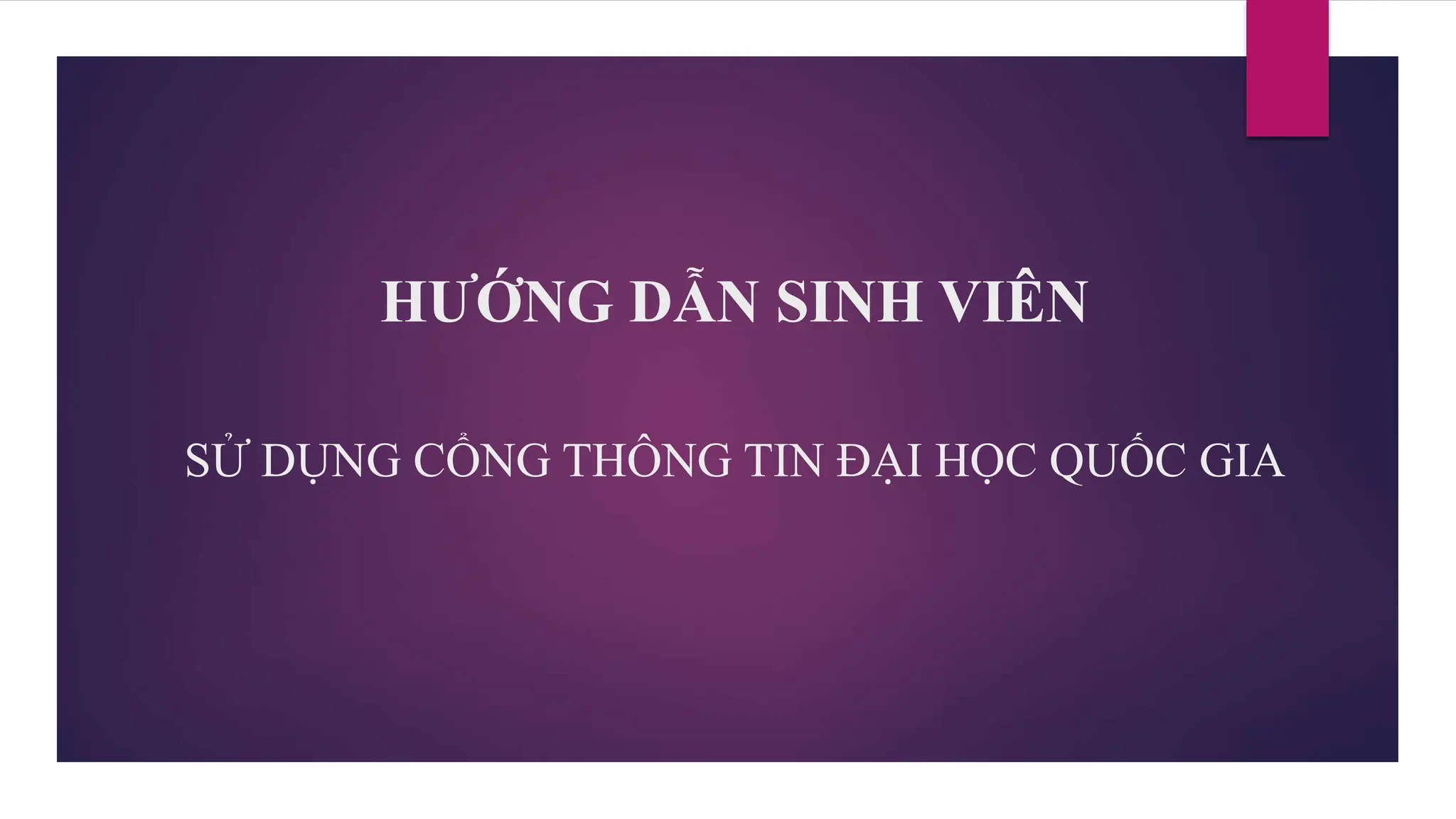 HDSV cong thong tin dao tao DH.pVDSVDptx | PPT