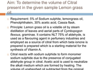 HDT Practical Exp. 7 | PPTX | Chemistry | Science