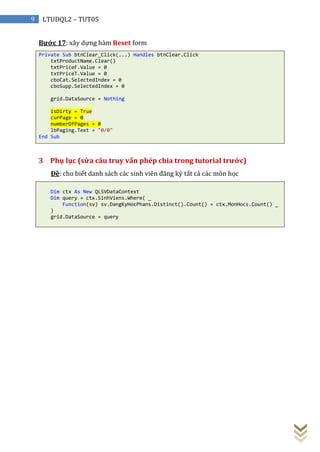 Hdth09 ltudql02-linq-e3 | PDF