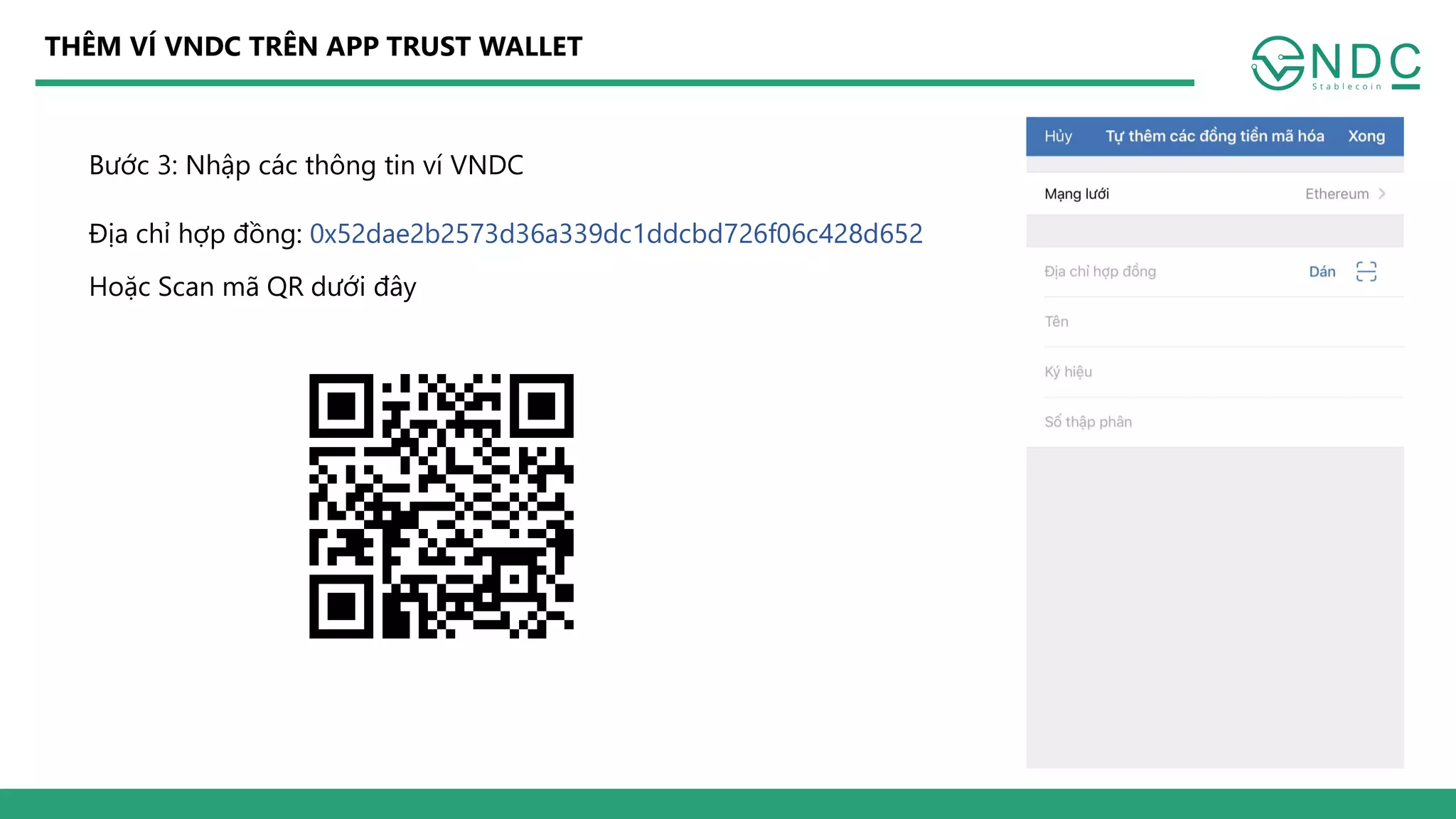 VNDC - Add VNDC to ERC-20 wallets | PPT