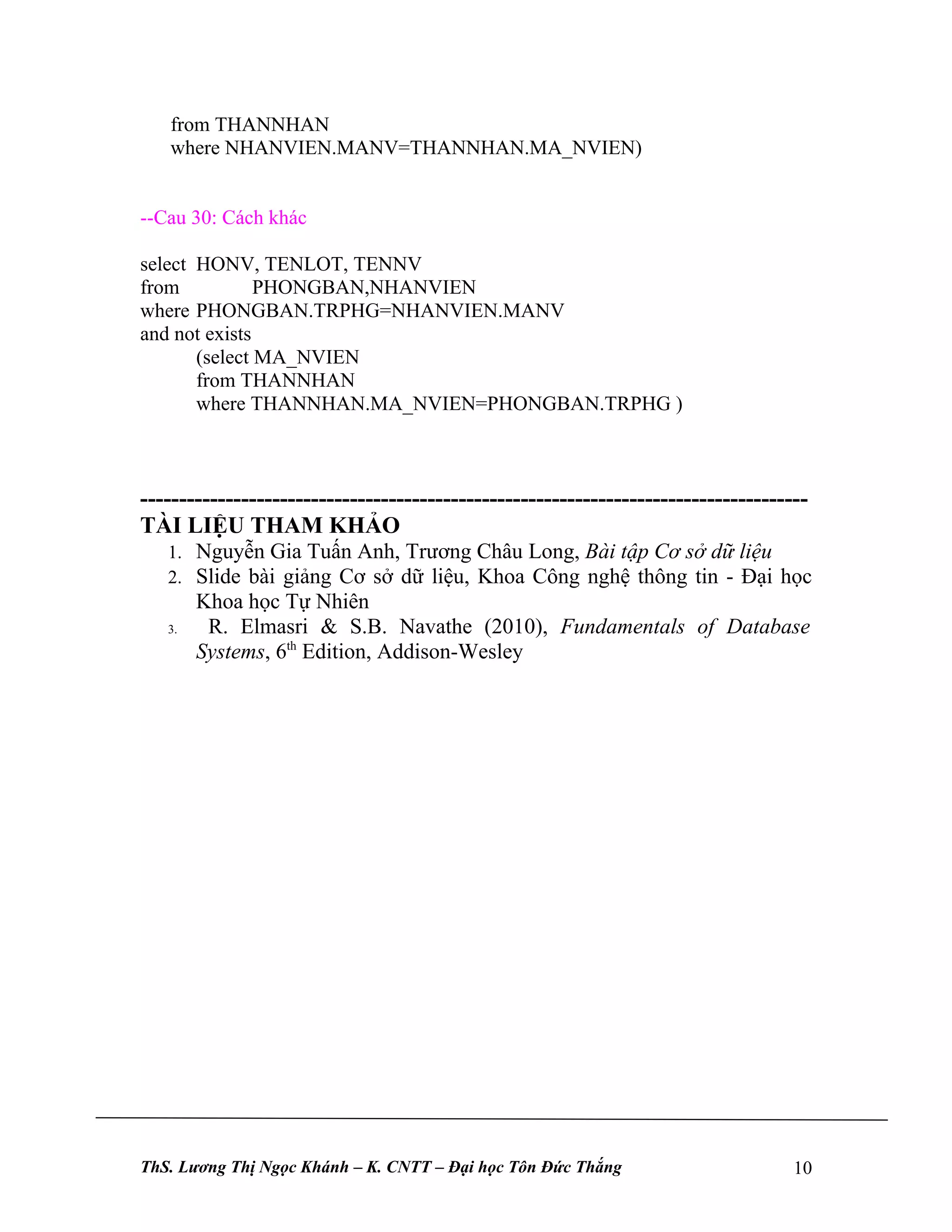 Hd th sql server_tuan5_n_khanh | PDF