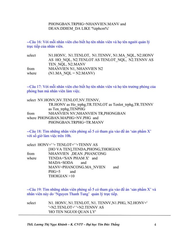 Hd th sql server_tuan5_n_khanh | PDF