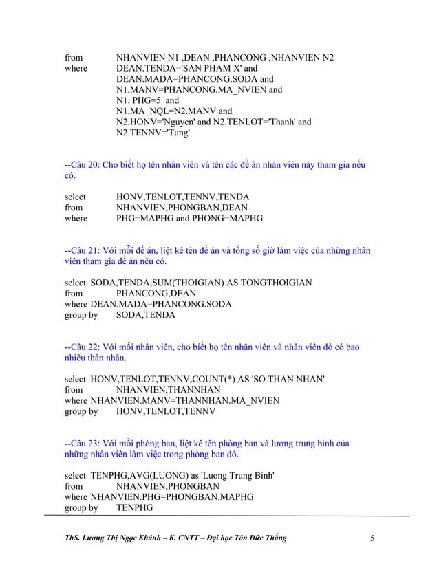 Hd th sql server_tuan5_n_khanh | PDF
