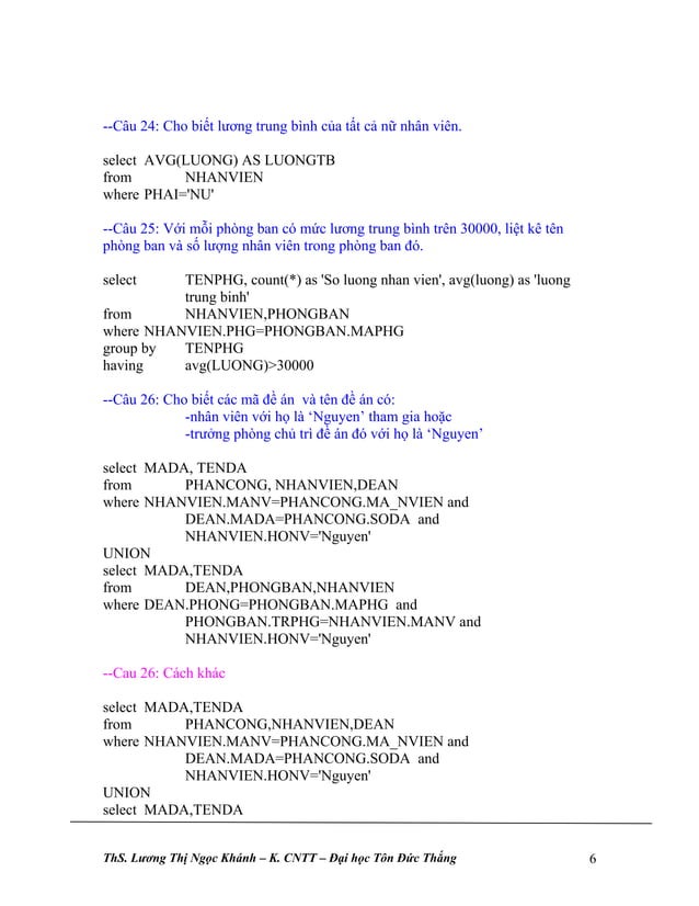 Hd th sql server_tuan5_n_khanh | PDF