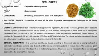 HERBS AS HEALTH FOOD IN HERBAL DRUG TECHNOLOGY | PPTX