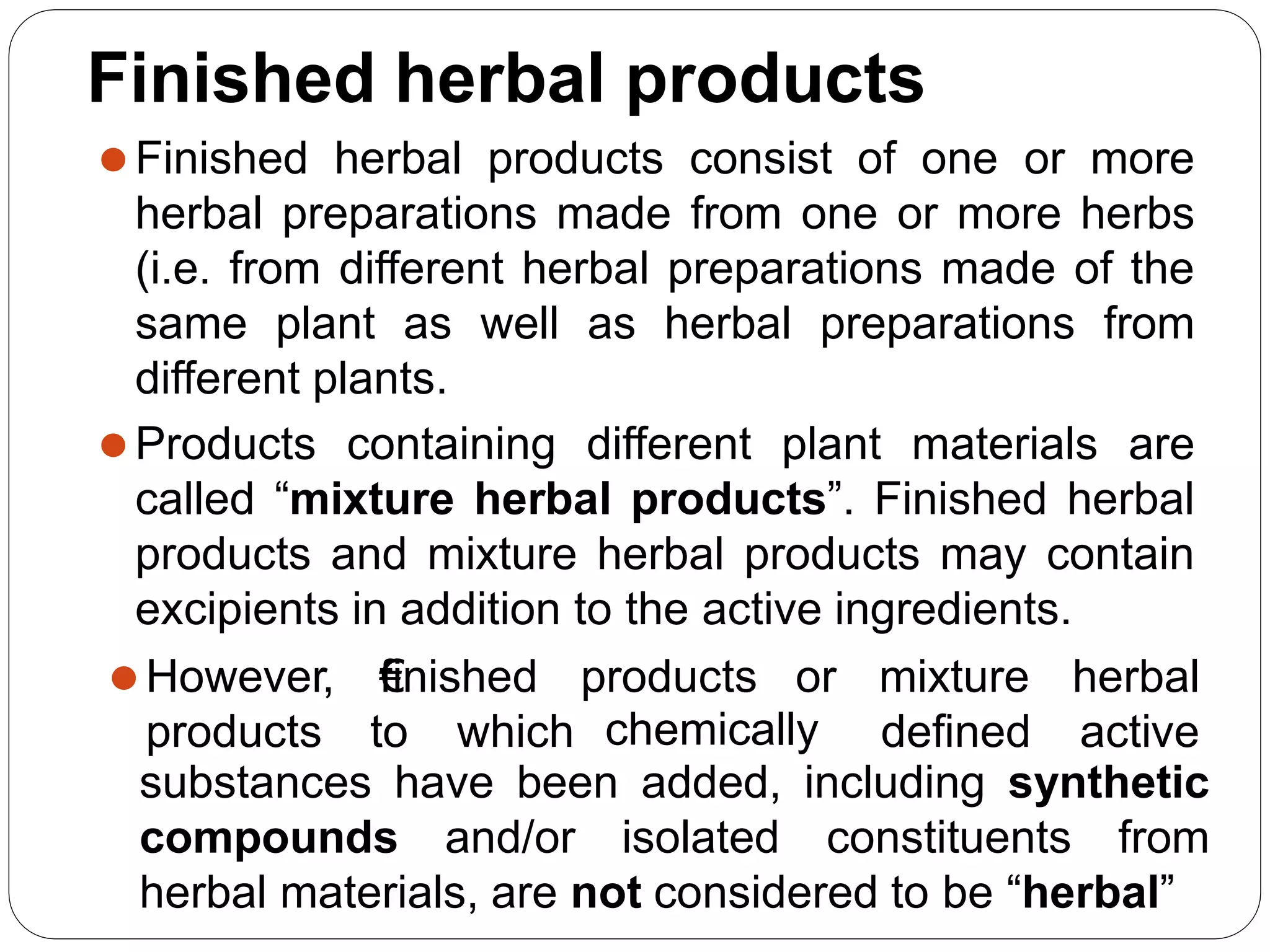 Herbal drug technology unit 1 | PPTX