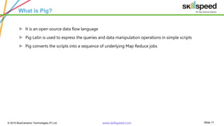 Introduction to Pig | Pig Architecture | Pig Fundamentals | PPTX