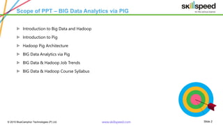 Introduction to Pig | Pig Architecture | Pig Fundamentals | PPTX