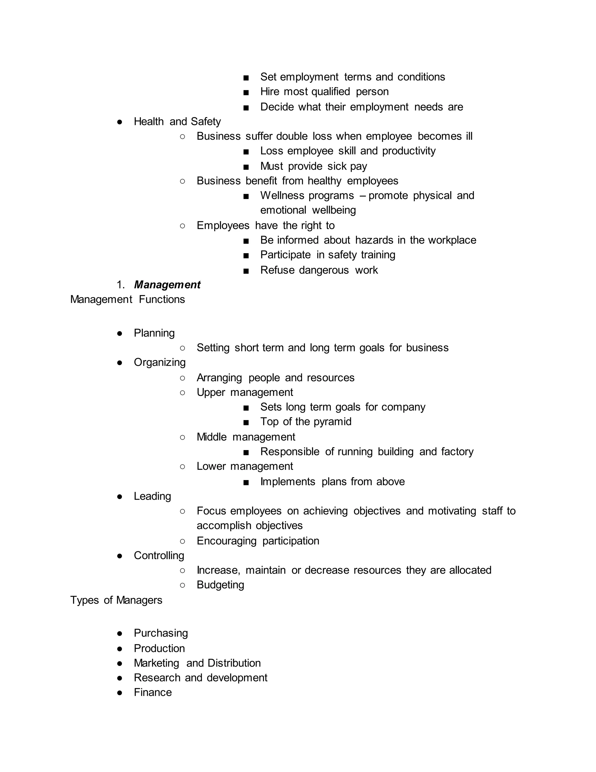 Bbi2 o grade 10 business – final exam | DOCX