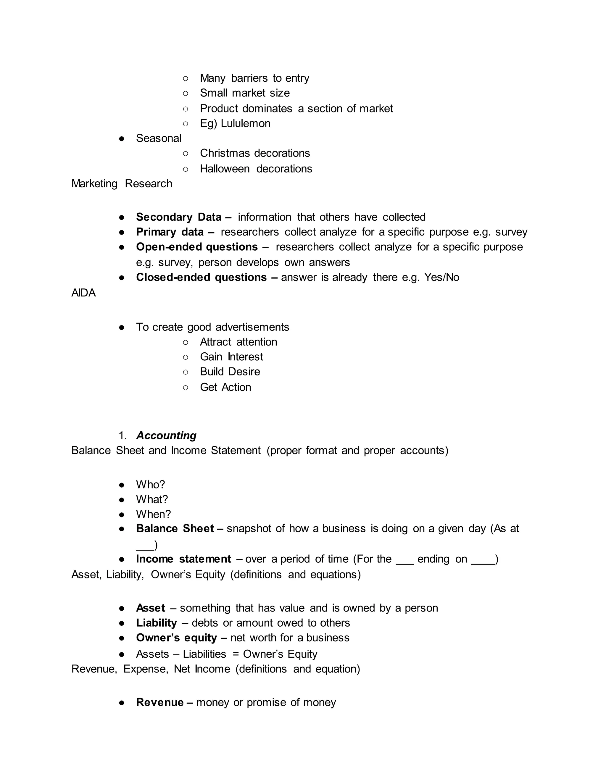 Bbi2 o grade 10 business – final exam | DOCX