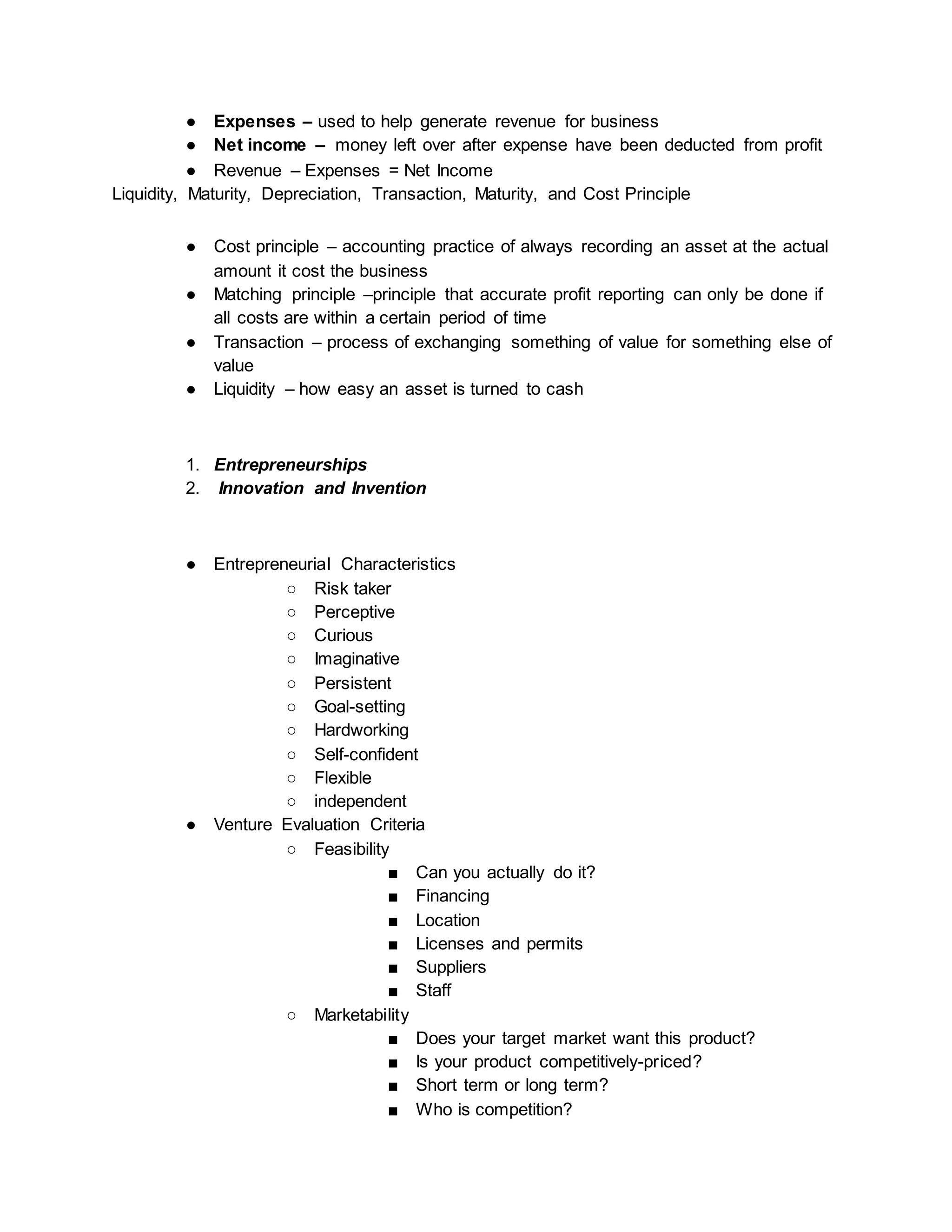 Bbi2 o grade 10 business – final exam | DOCX