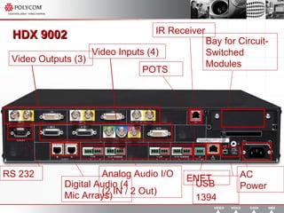 HDX 9002 Briefing.ppt | Web Conferencing | Computer Software and ...