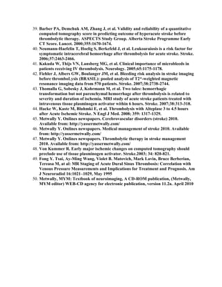 Radiological pathology of hemorrhagic infarctions | PDF