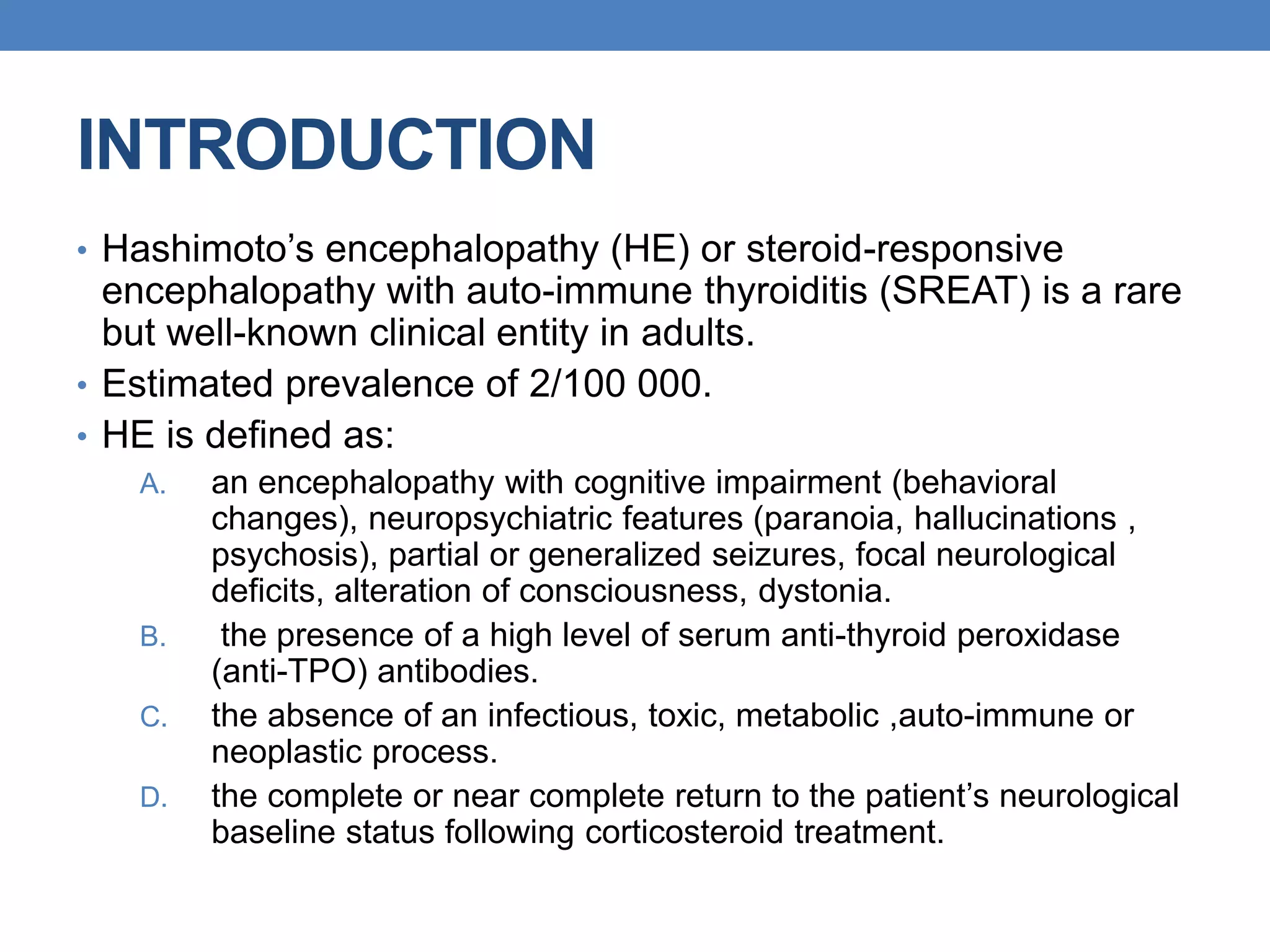 hashimoto encephalopathy | PPTX