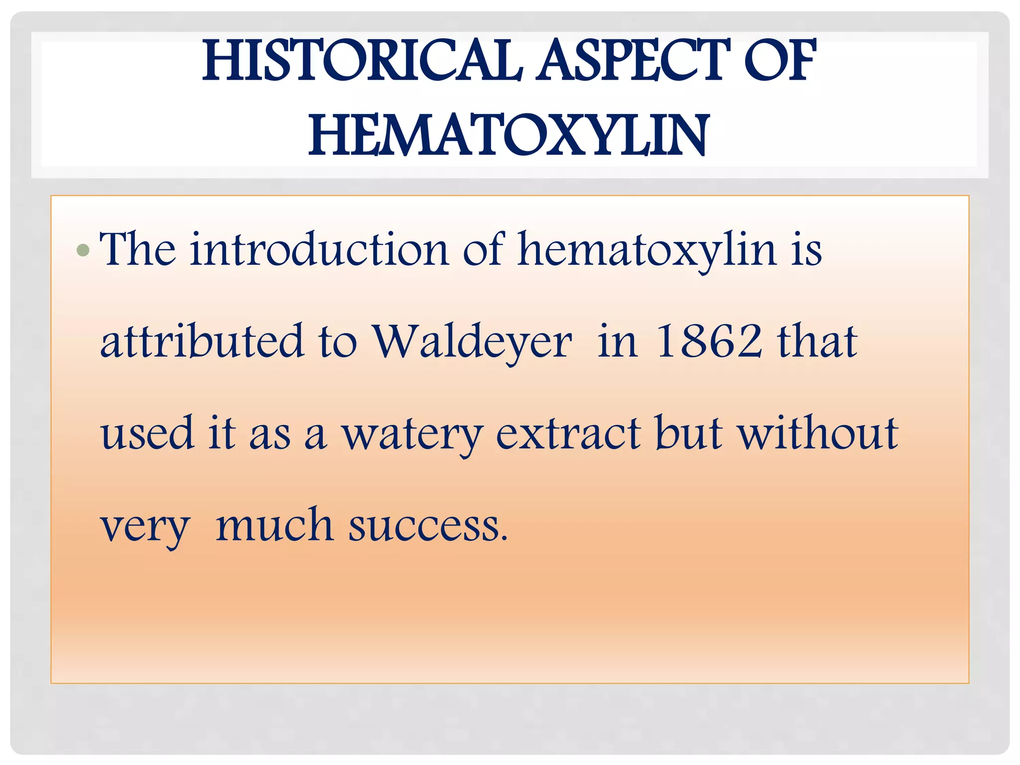 Hematoxylin and Eosin | PPTX