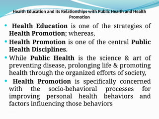 Health education .Chapter-1.power point. | PPTX