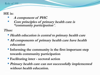 Health education .Chapter-1.power point. | PPTX