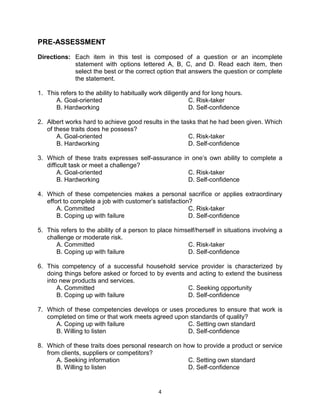 Household Services 7&8 Module | PDF