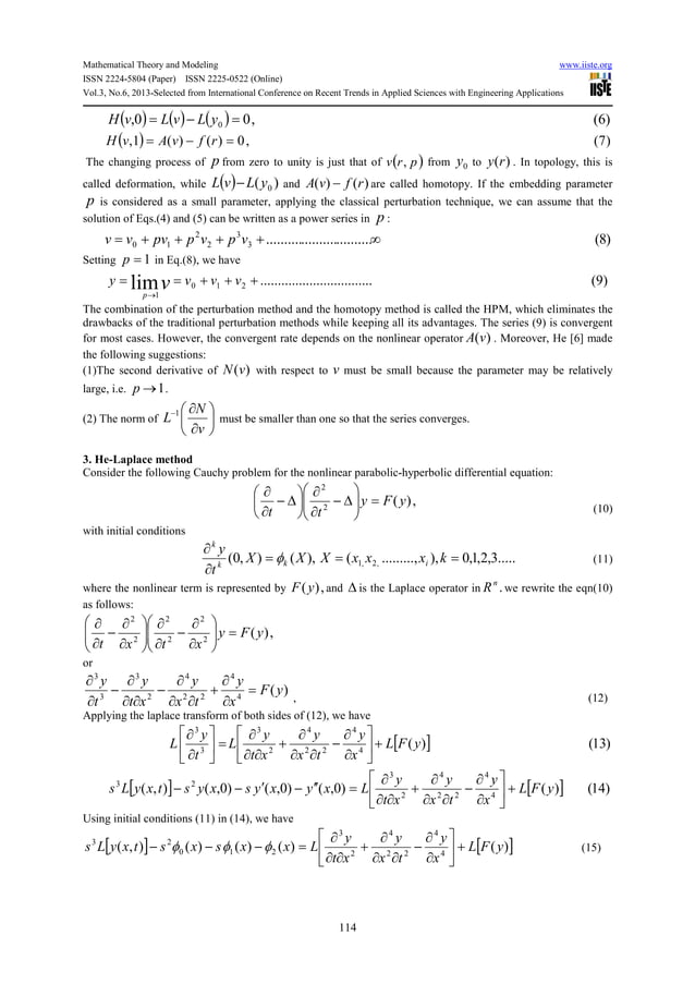 He laplace method for special nonlinear partial differential equations | PDF