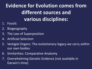 HISTORY OF EVOLUTION | PDF