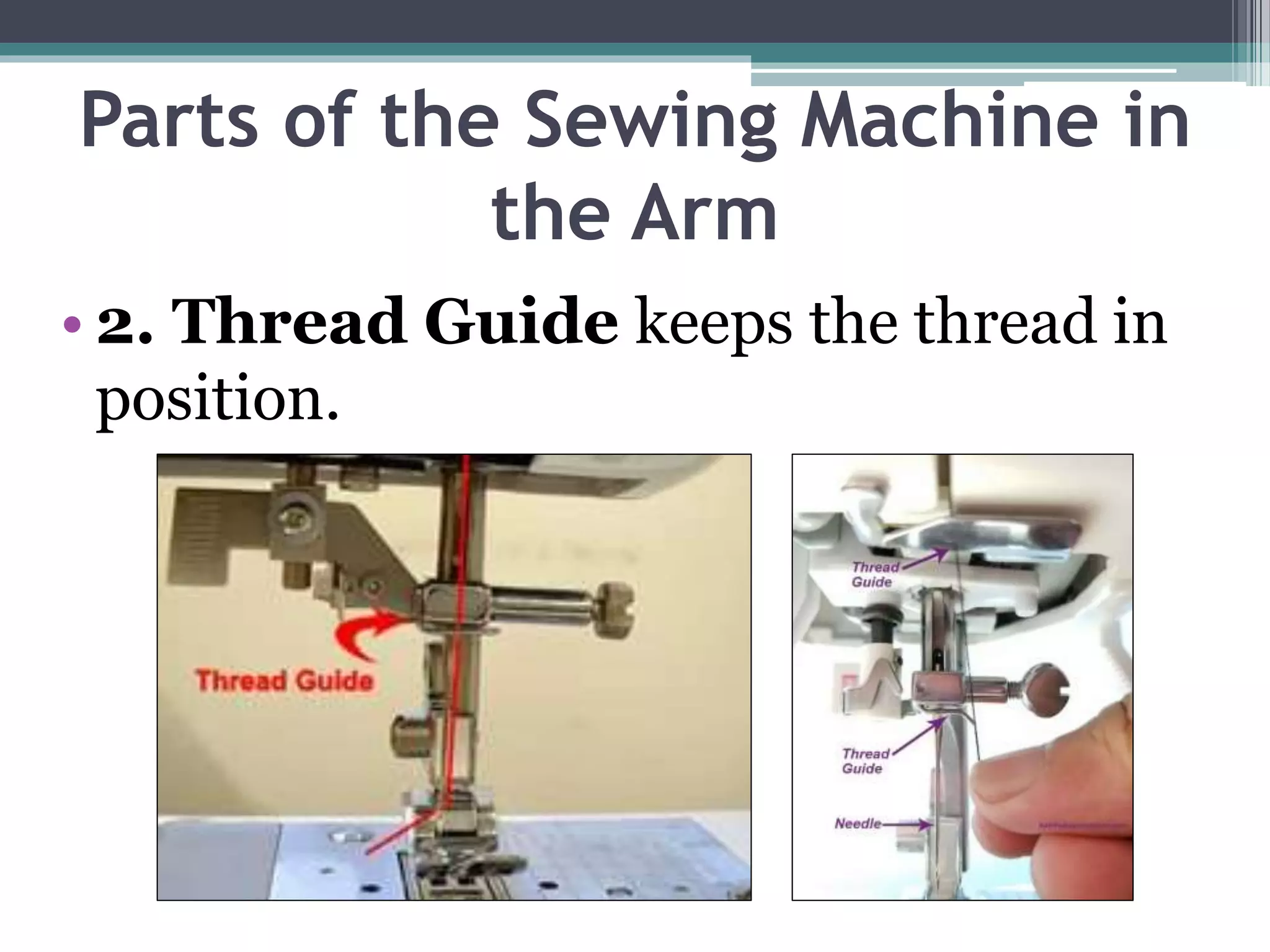 Parts and Function of Sewing Machine | PPTX
