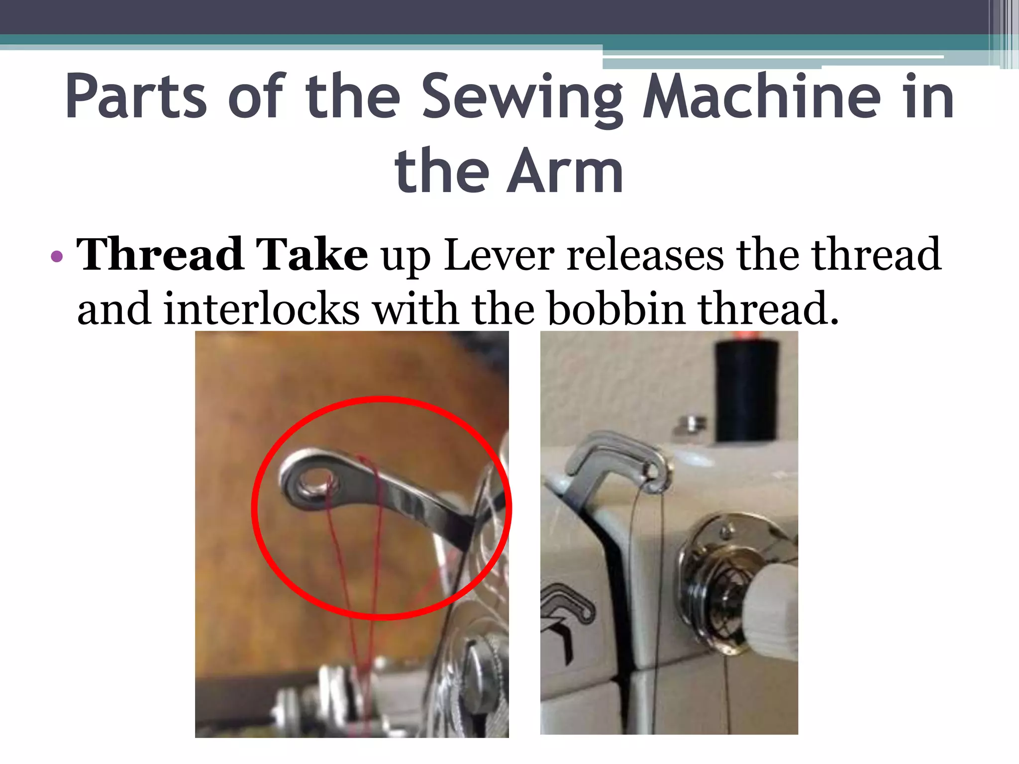 Parts and Function of Sewing Machine | PPTX