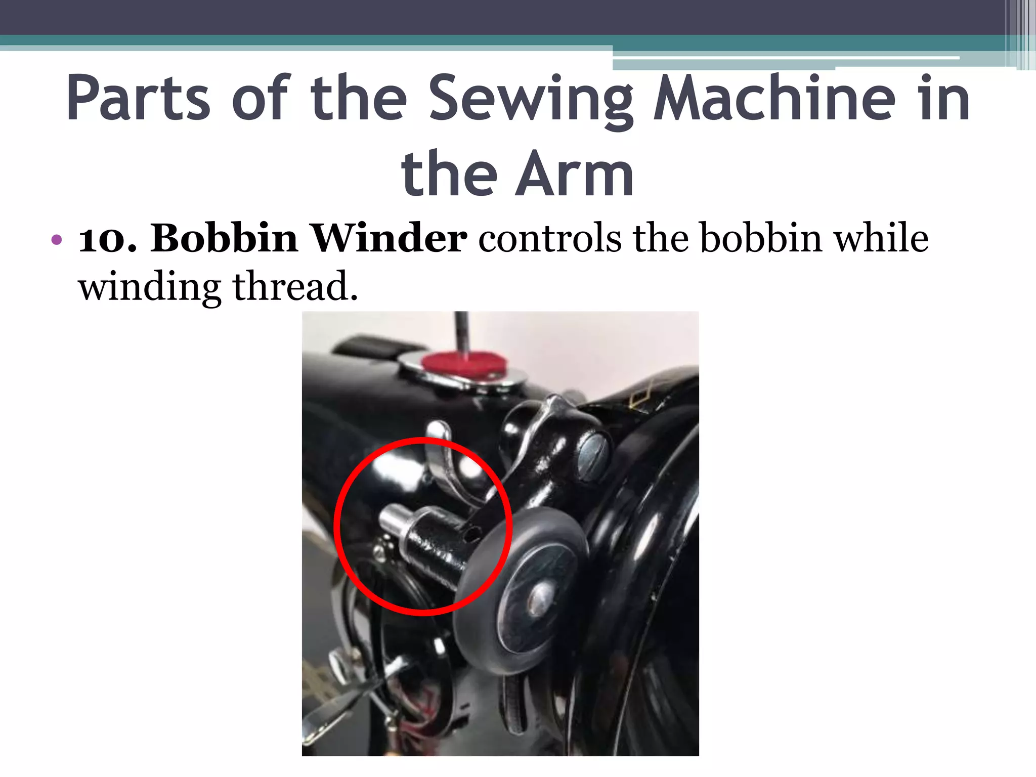 Parts and Function of Sewing Machine | PPTX