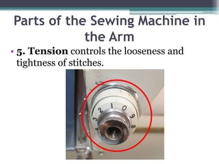 Parts and Function of Sewing Machine | PPTX