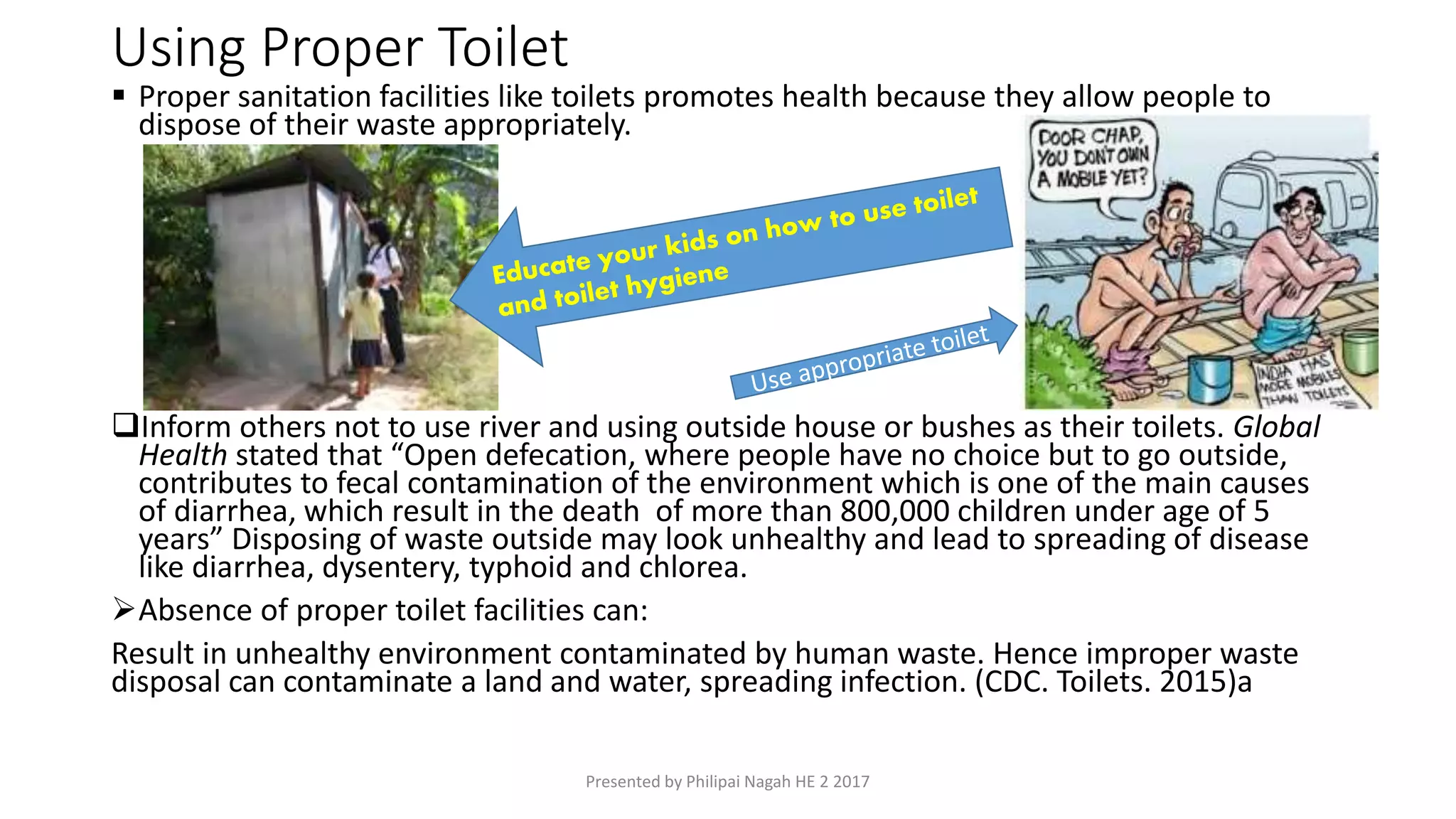 HE234 pp presentation sanitation-Toilet Hygiene Sanitation | PPTX