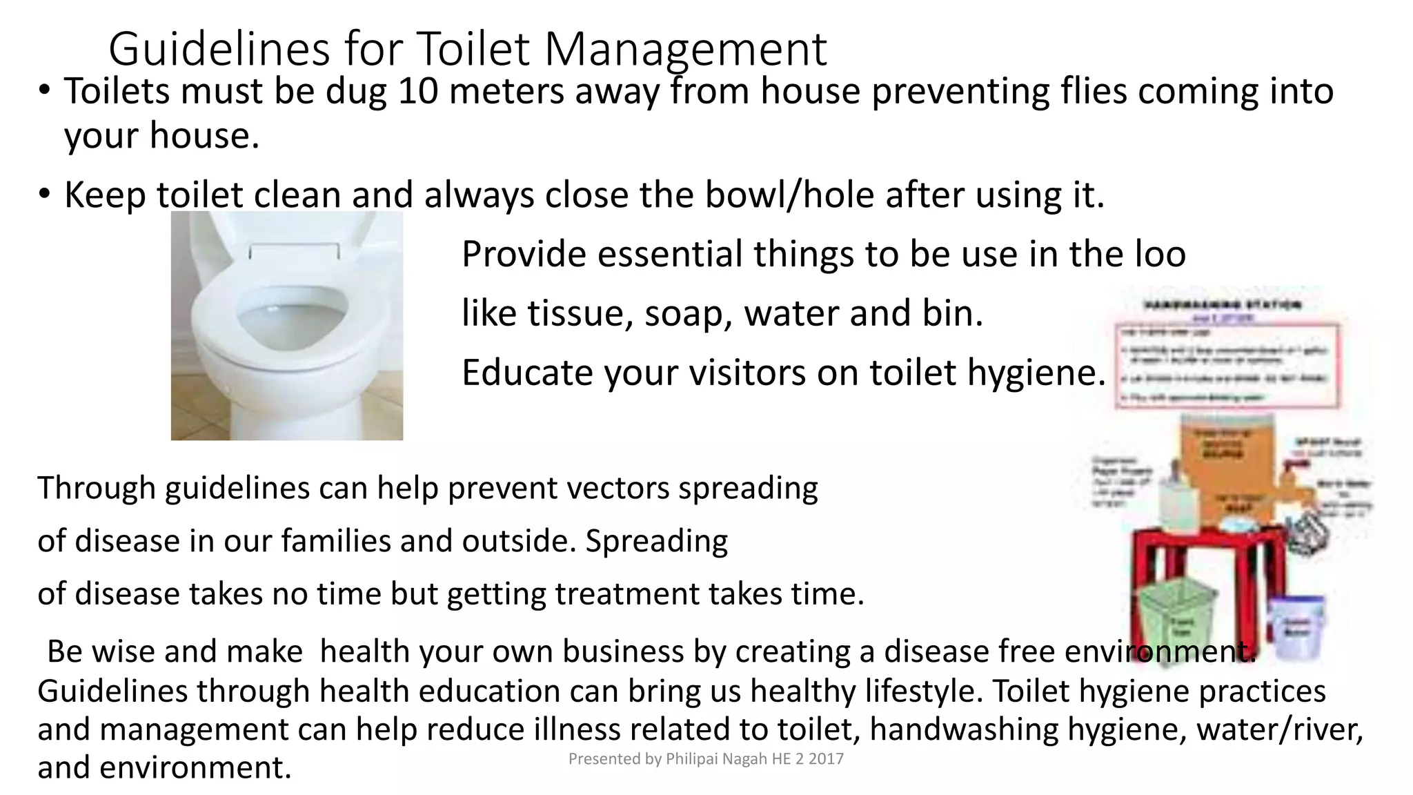 HE234 pp presentation sanitation-Toilet Hygiene Sanitation | PPTX
