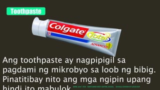 He 2 kagamitan sa paglilinis at pag aayos ng sarili | PPT