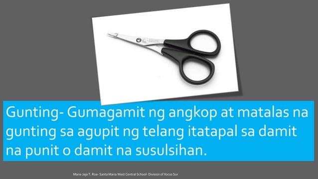 EPP 4 HE 5 Kagamitan sa Pananahi sa Kamay | PPTX