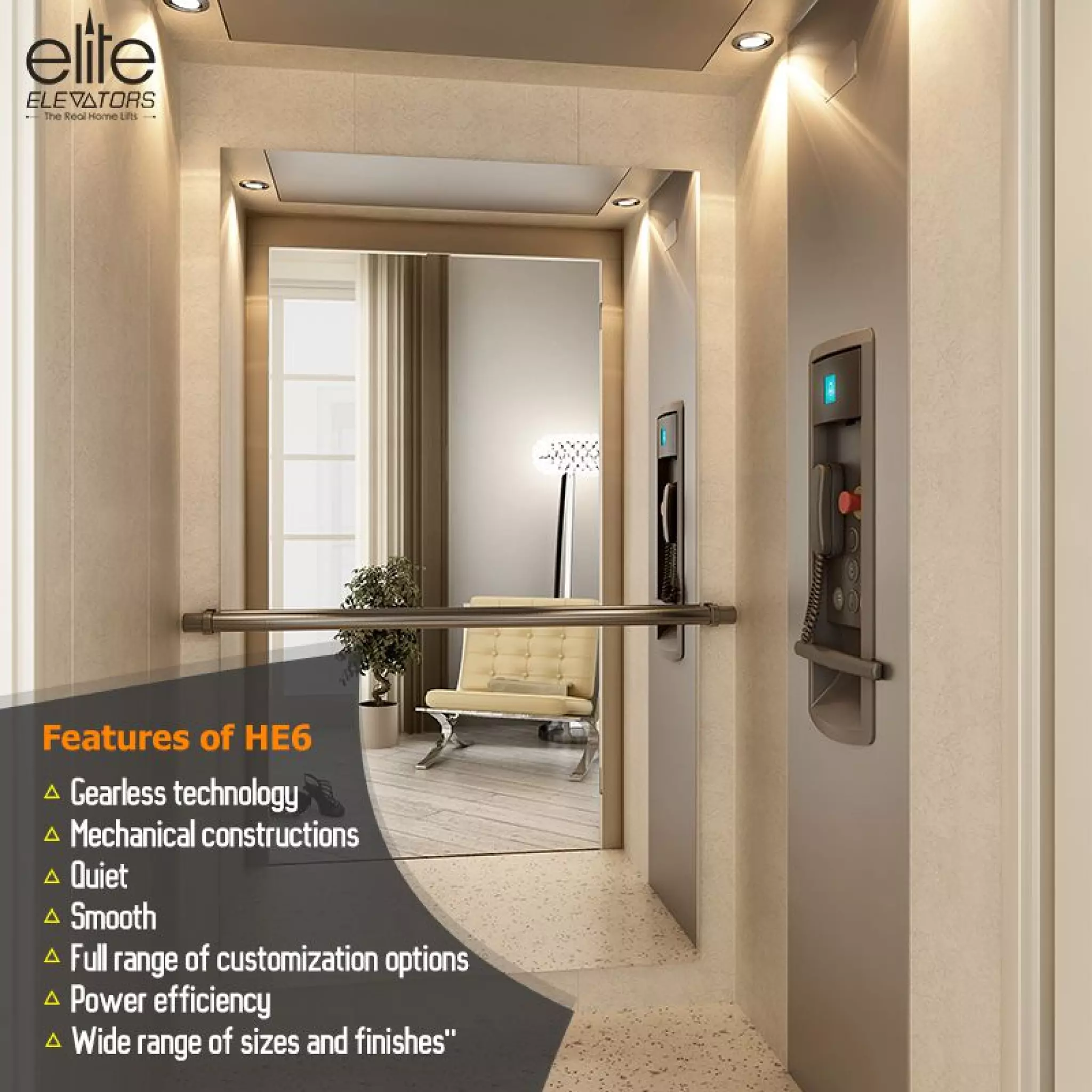 Gearless Home Elevators - HE6 | PDF