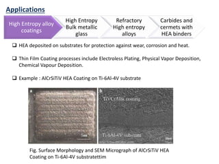 High Entropy alloys | PPTX