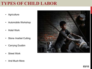 Child Labor Presentation 2015 by An Ariyan | PPTX
