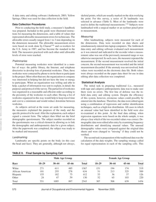 Head And Face Anthropometric Survey Of U.S. Respirator Users | PDF ...