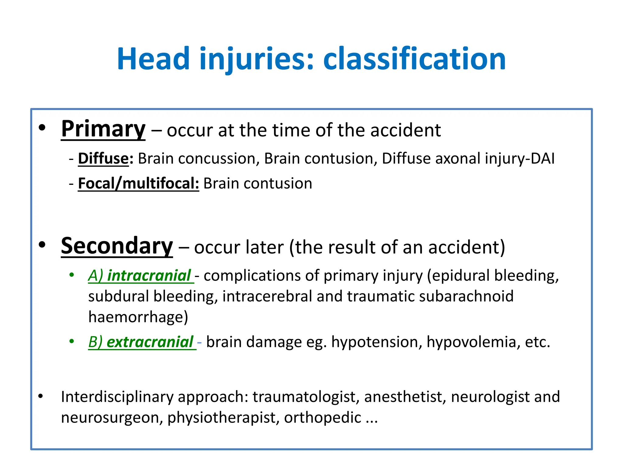 Head-and-spinal-cord-injury for nurse in emergency | PPT | Death ...
