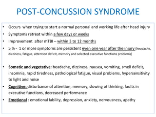 Head-and-spinal-cord-injury open and closed focal and diffuse primary ...
