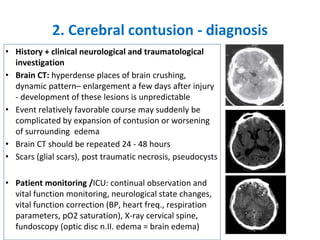 Head-and-spinal-cord-injury open and closed focal and diffuse primary ...