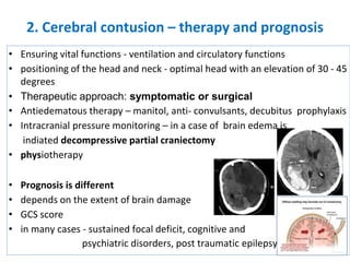 Head-and-spinal-cord-injury open and closed focal and diffuse primary ...