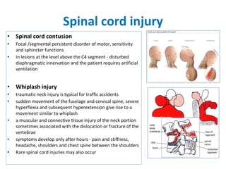 Head-and-spinal-cord-injury open and closed focal and diffuse primary ...
