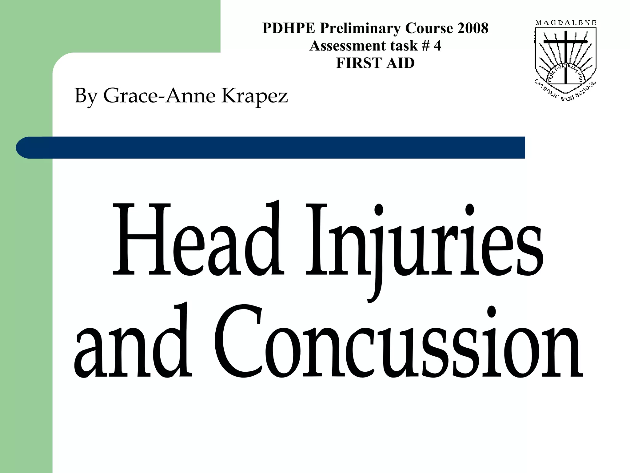 Head Injuries & Concussion | PPT