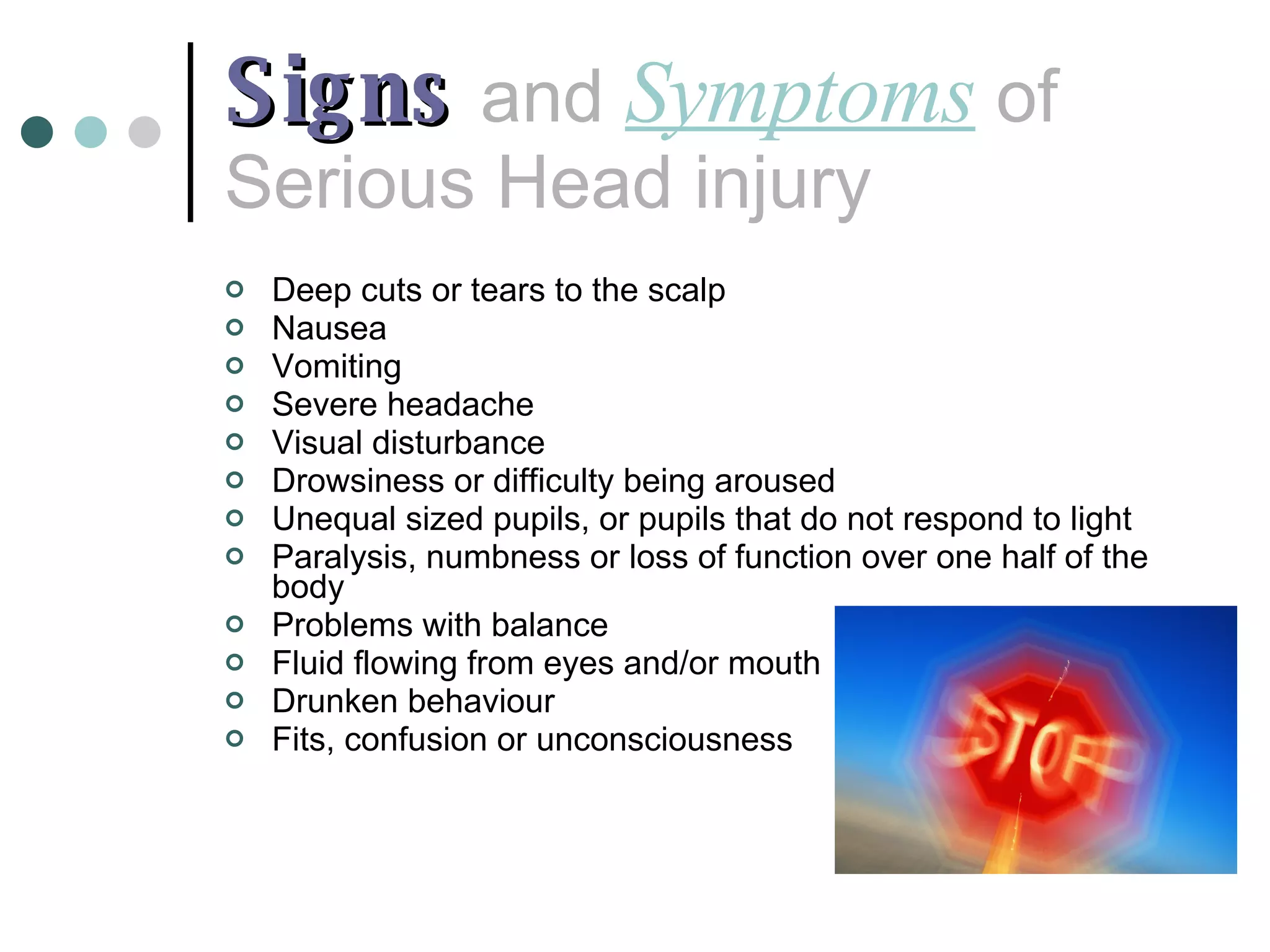 Head Injuries & Concussion | PPT