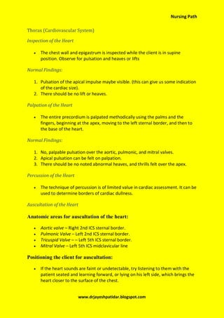 Head to-toe assessment | PDF