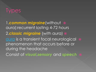 Headache | PPTX | Ear, Nose and Throat Conditions | Diseases and Conditions