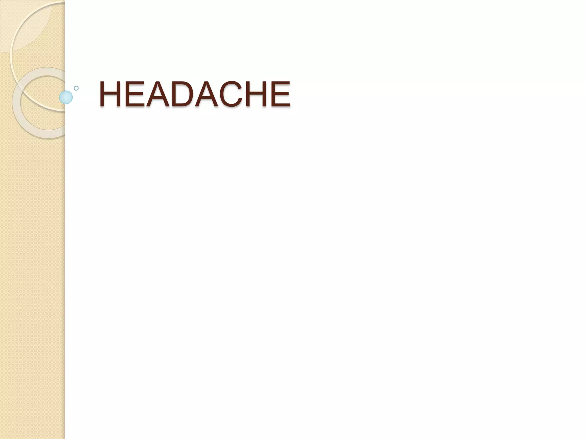 Headache | PPTX