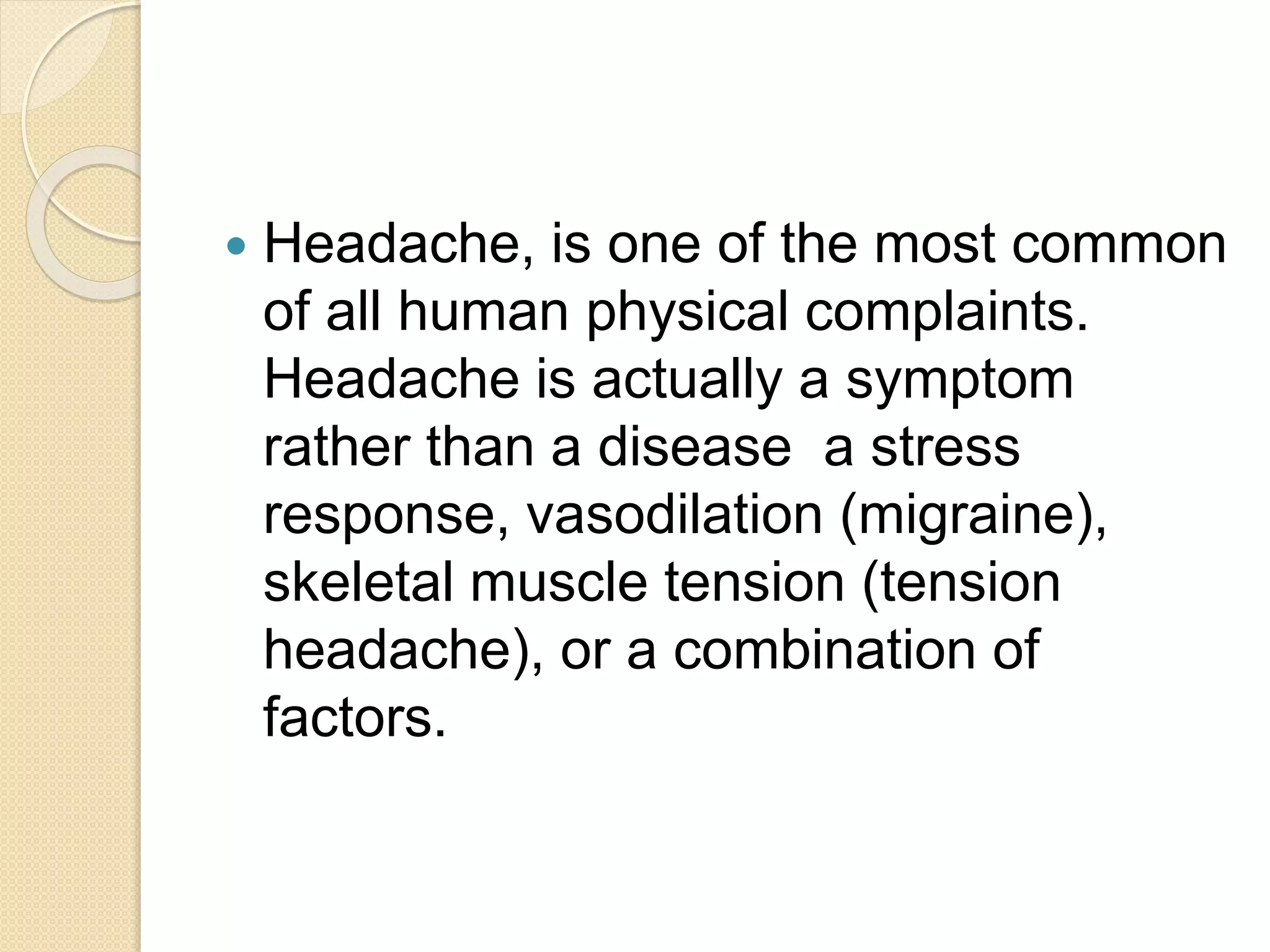 Headache | PPTX