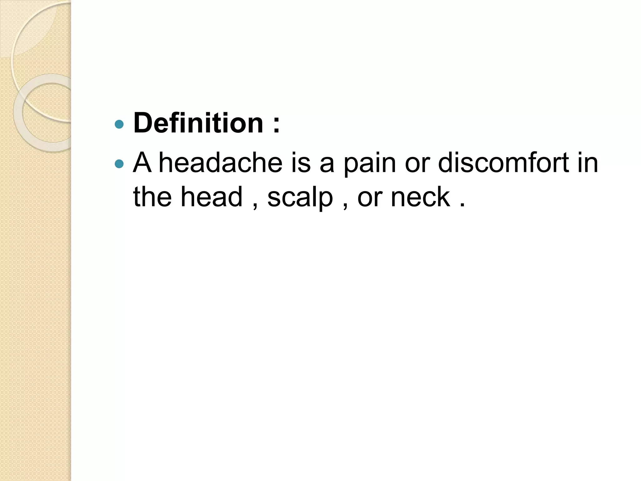 Headache | PPTX