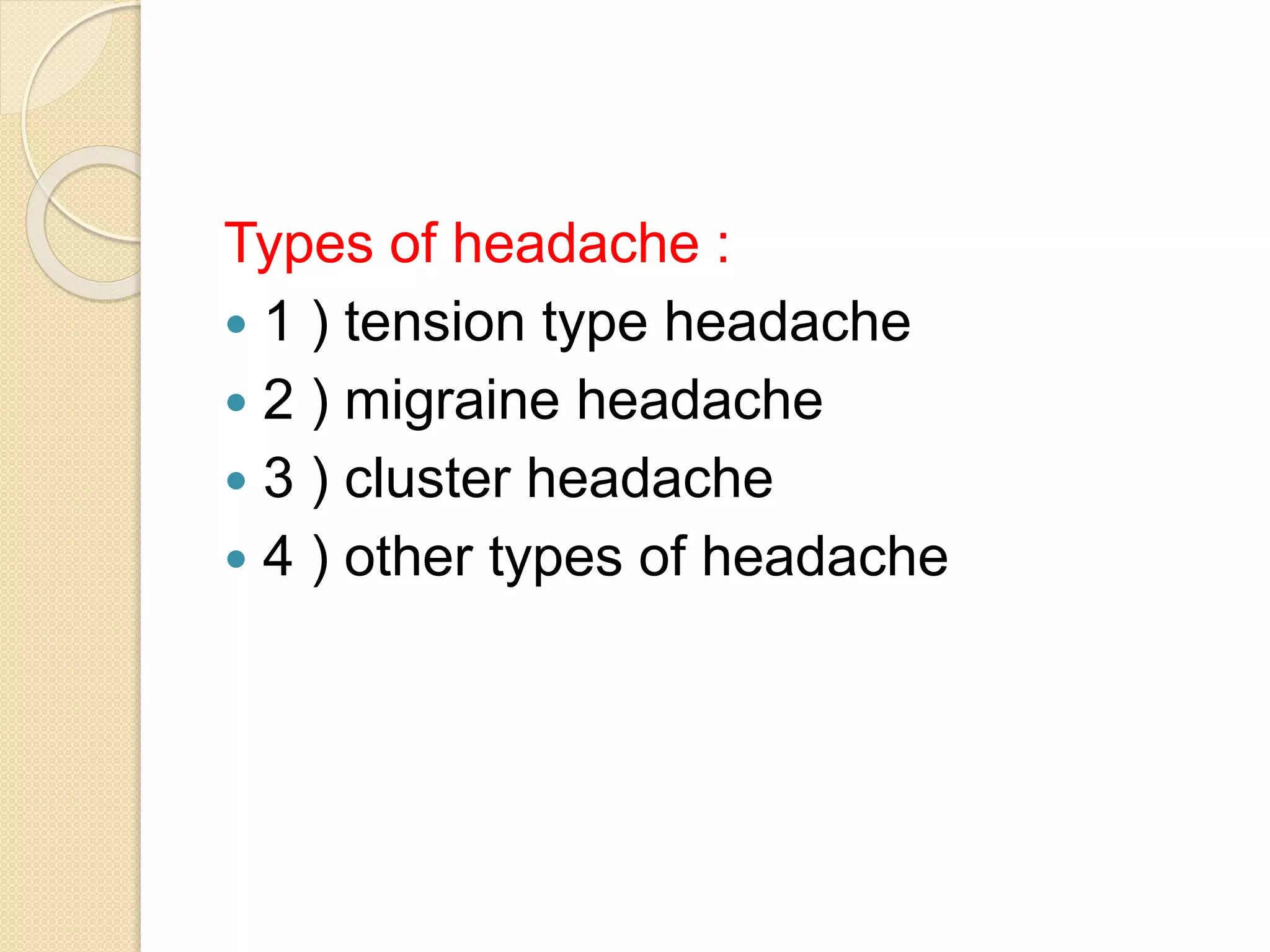 Headache | PPTX